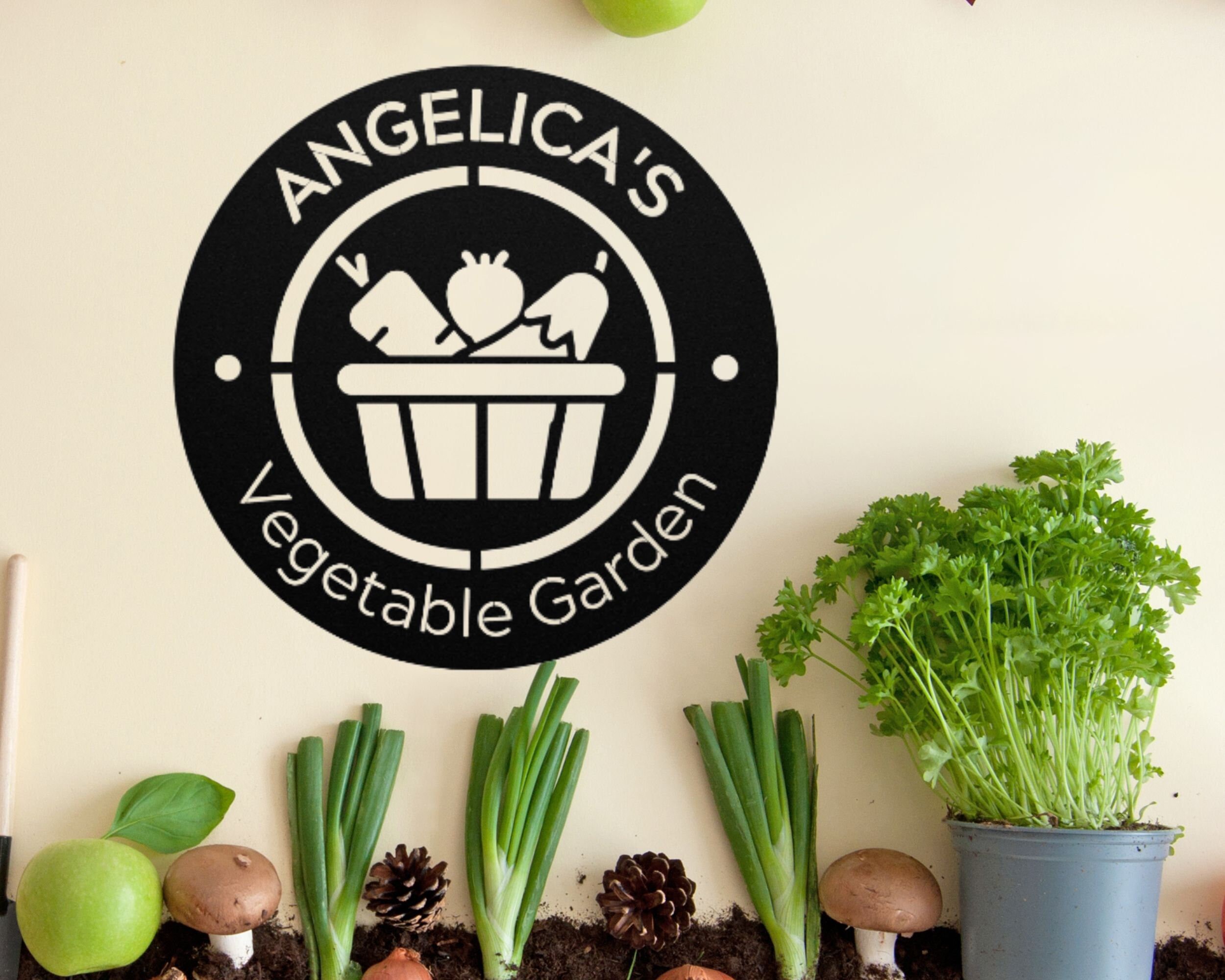 Personalized Vegetable Garden Sign Garden Sign Metal Gift for Gardener ...