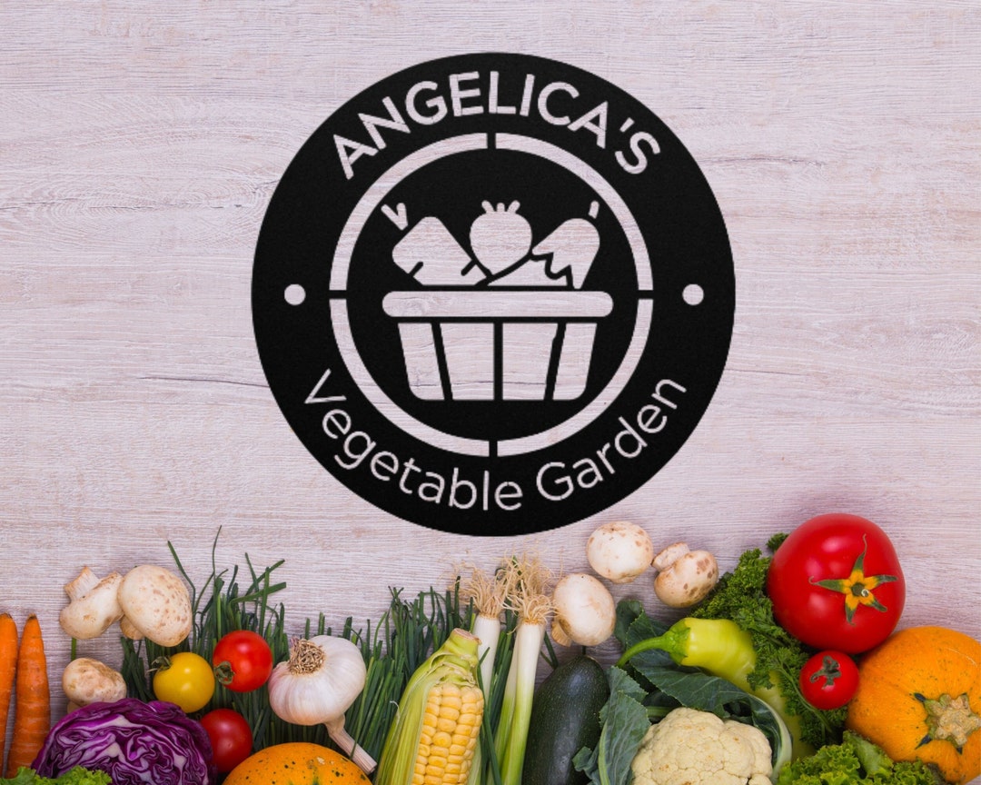 Personalized Vegetable Garden Sign - Garden Sign Metal - Gift for ...