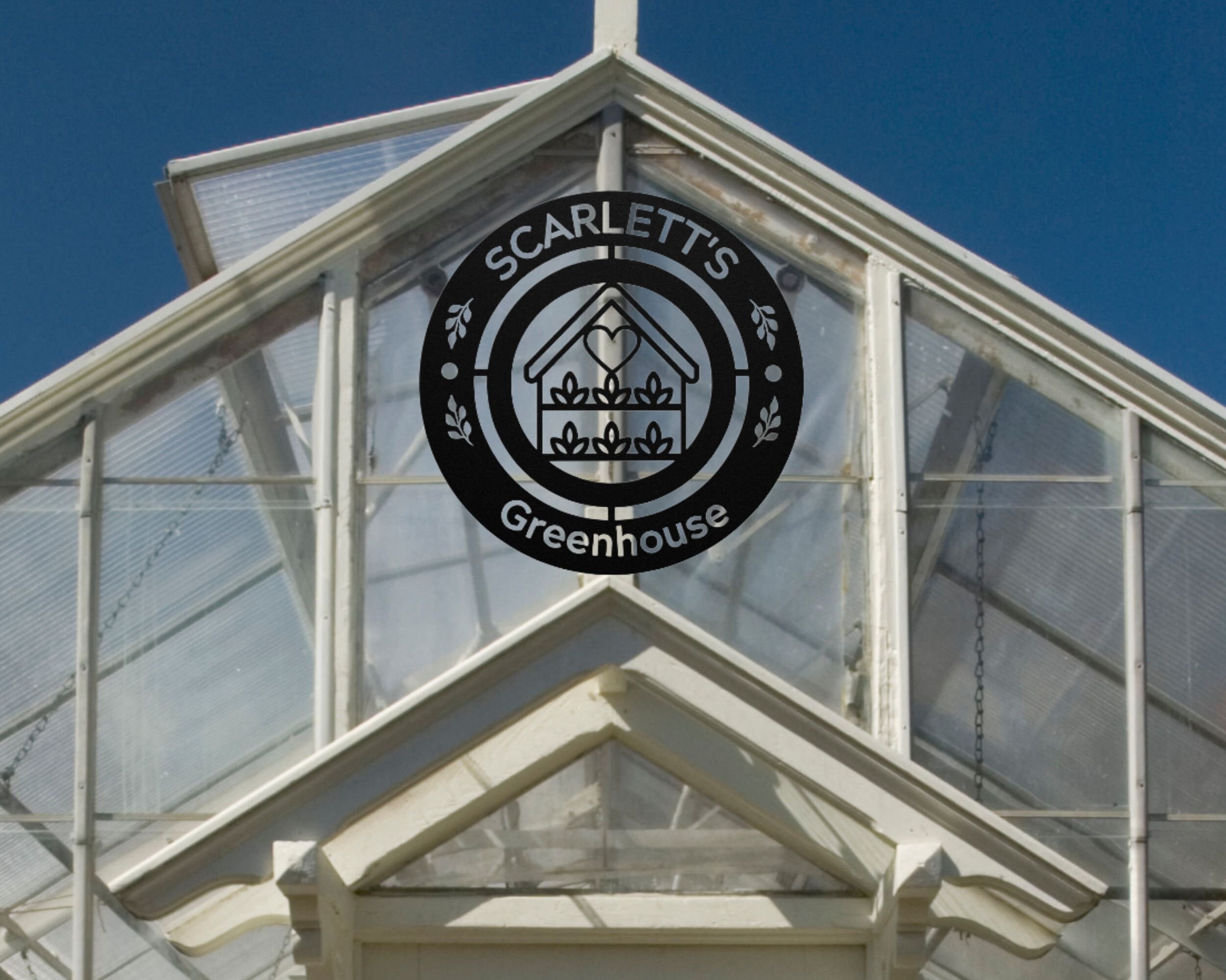 Your Name Greenhouse Sign - Personalized Metal Signs for Gardeners ...