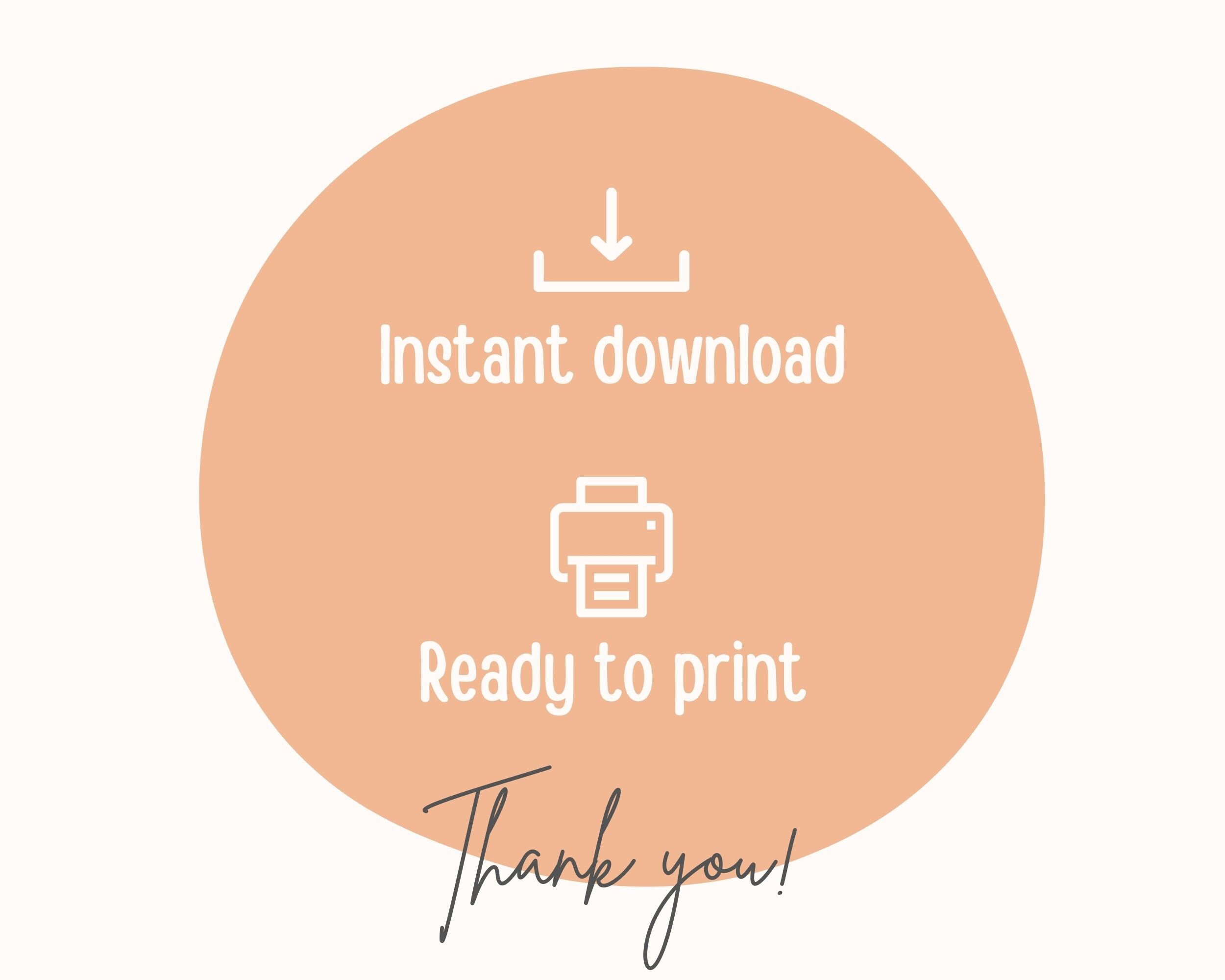 Digital Chore Chart Printable - Organize Your Household Chores - Etsy