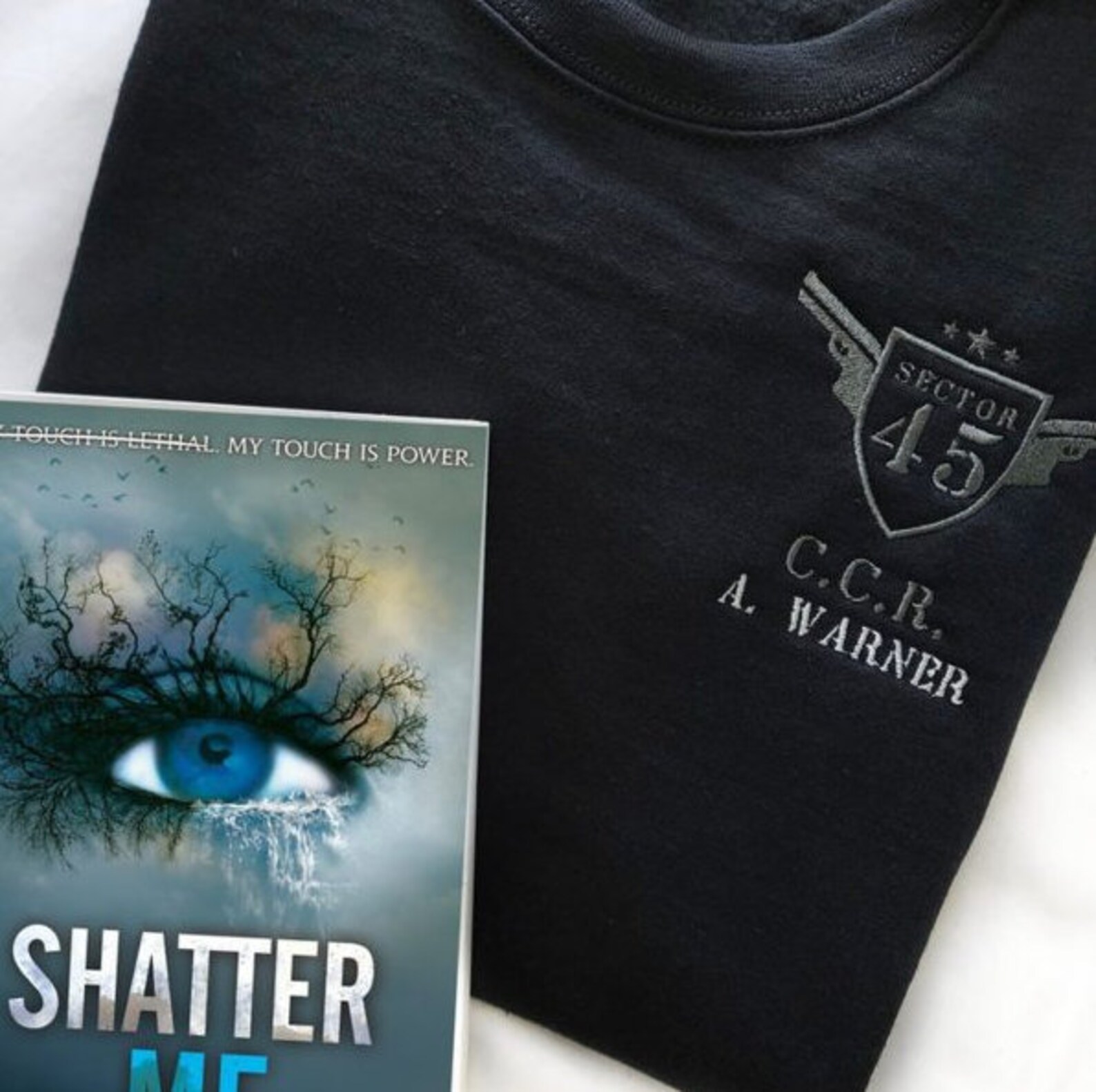 Aaron Warner Shatter Me 45 Sector CCR Uniform Embroidered Sweatshirt ...