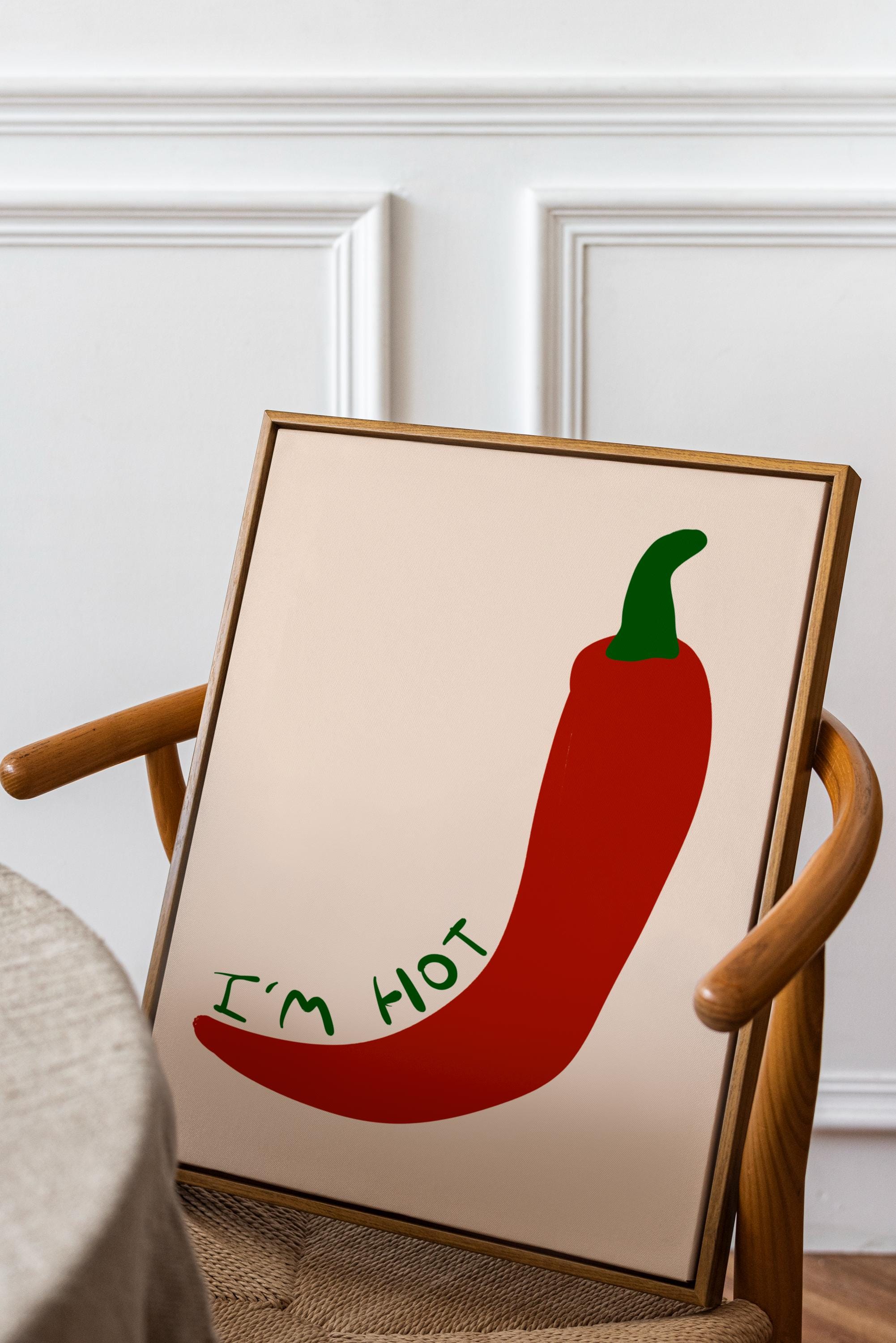 Hot Peppers Print • I'm Hot Print • Red Hot Chilli Pepper Print ...