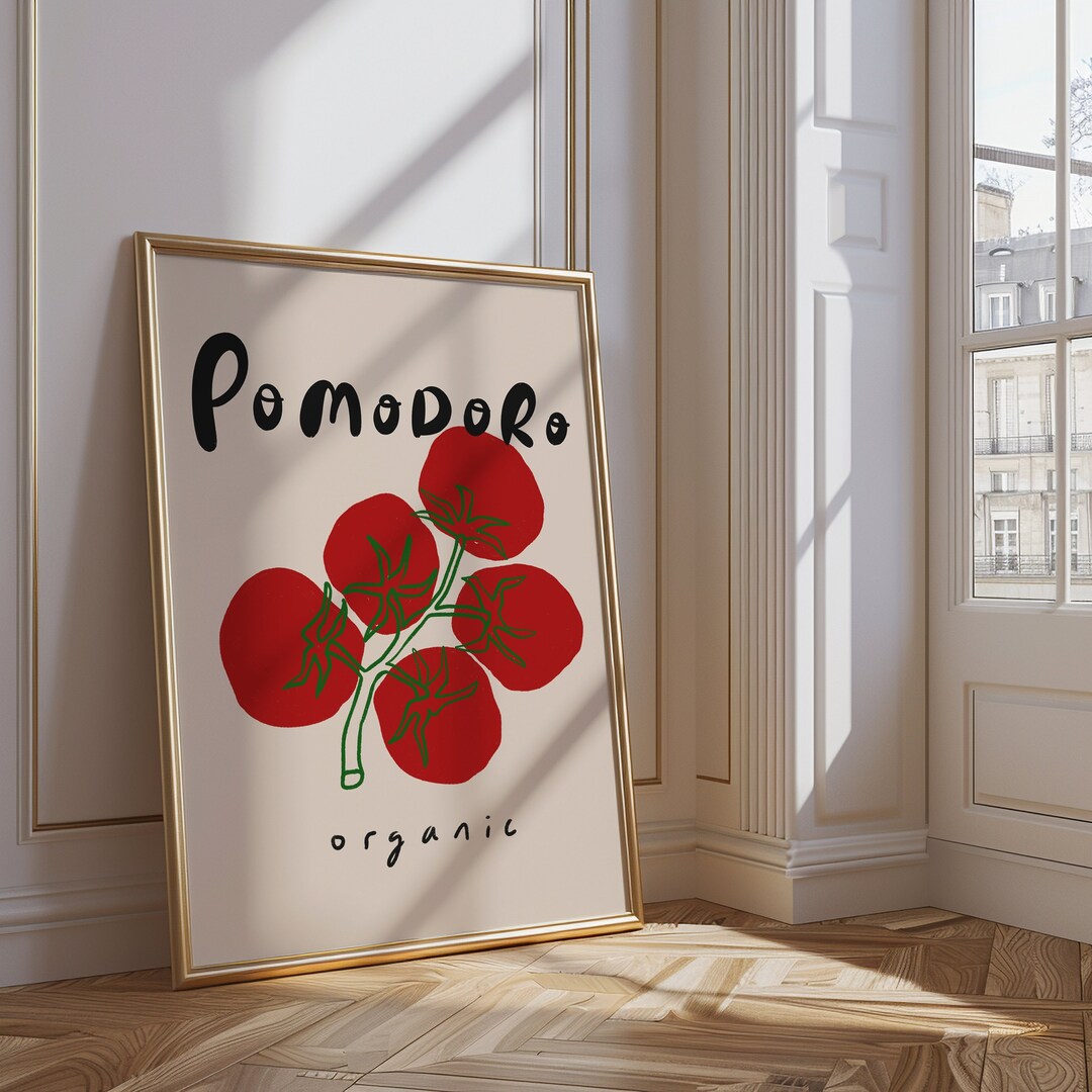 Pomodoro Napoli Print • Cherry Tomato Poster • Vegetable Wall Art ...