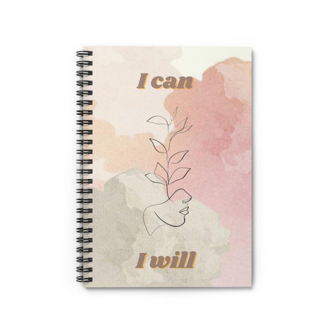 Spiral Notebook, Cute Inspirational Quote, Ruled Line Journal, Lined ...