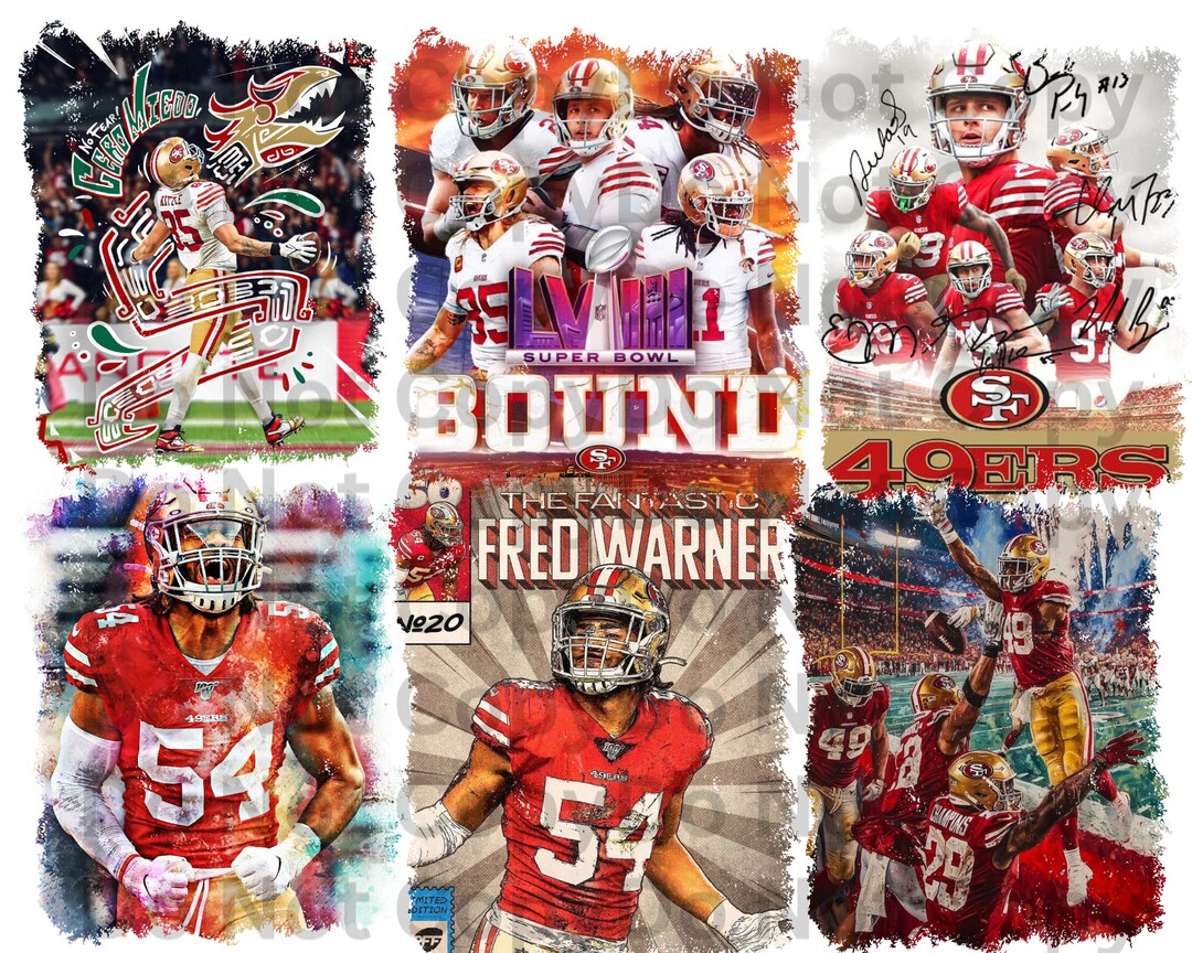 6 Super Bowl 49 Ers San Francisco PNG Instant Download Sublimation ...