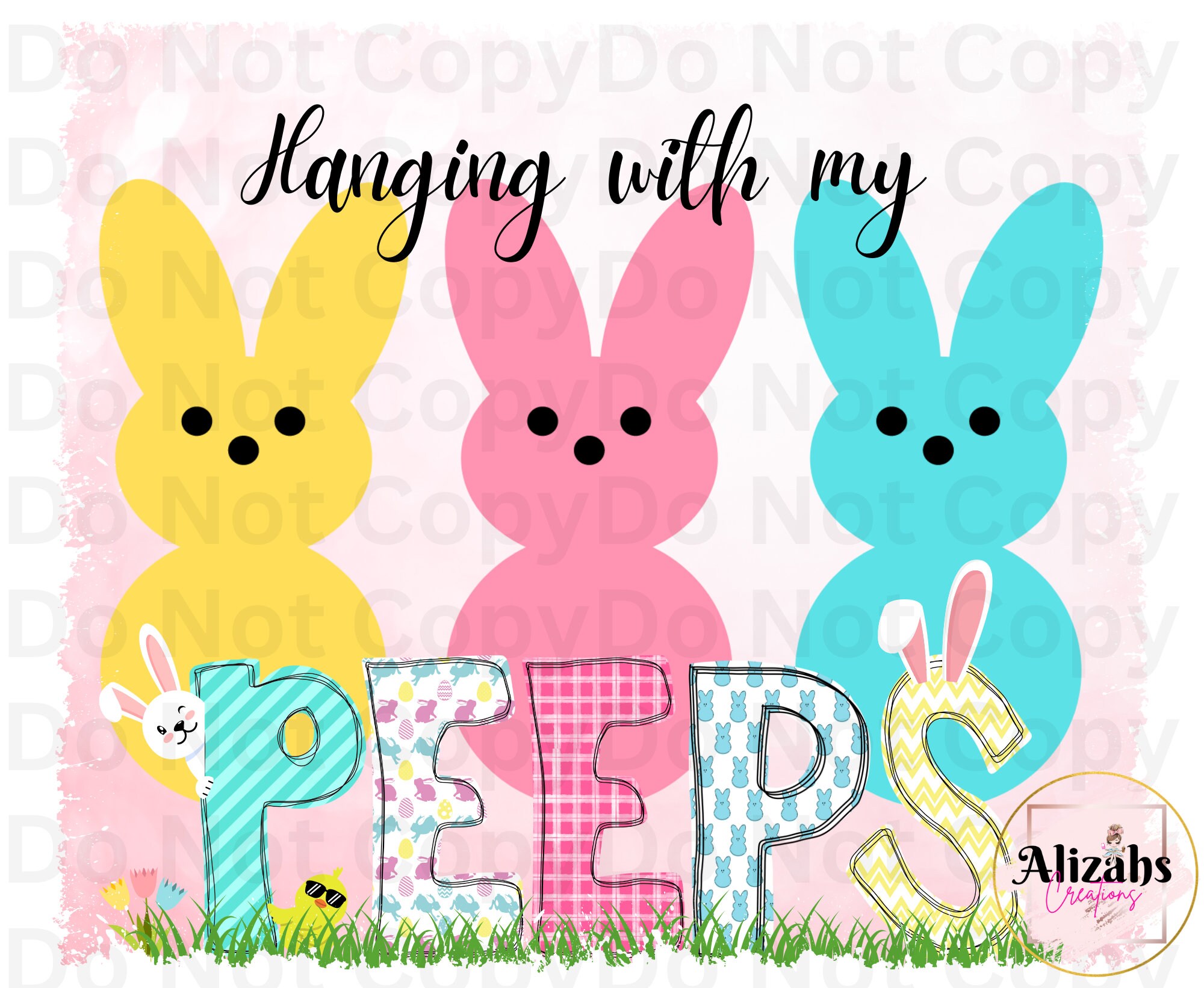 Hangin With My Peeps Instant Download Sublimation Easter Png 2023 - Etsy