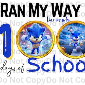 Ran My Way Through 100 Days Png Instant Download Sublimation - Etsy