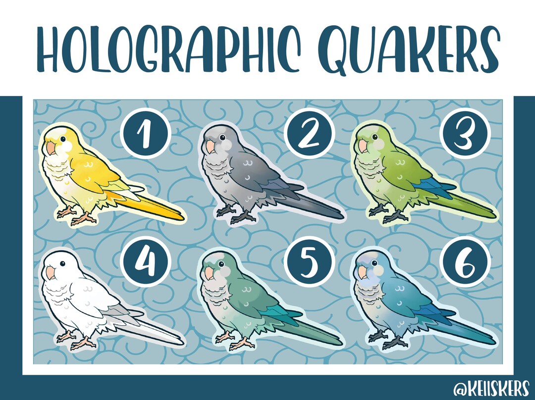 Quaker Holographic Stickers | Quaker Sticker - Etsy
