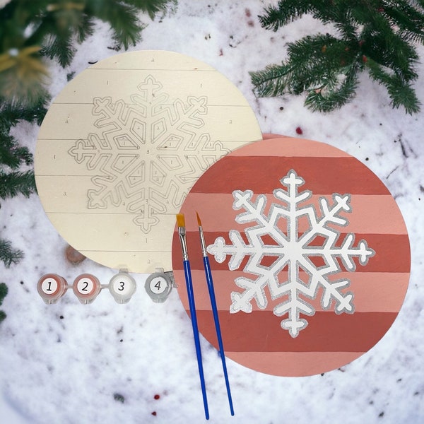 Winter Paint by Number - Etsy