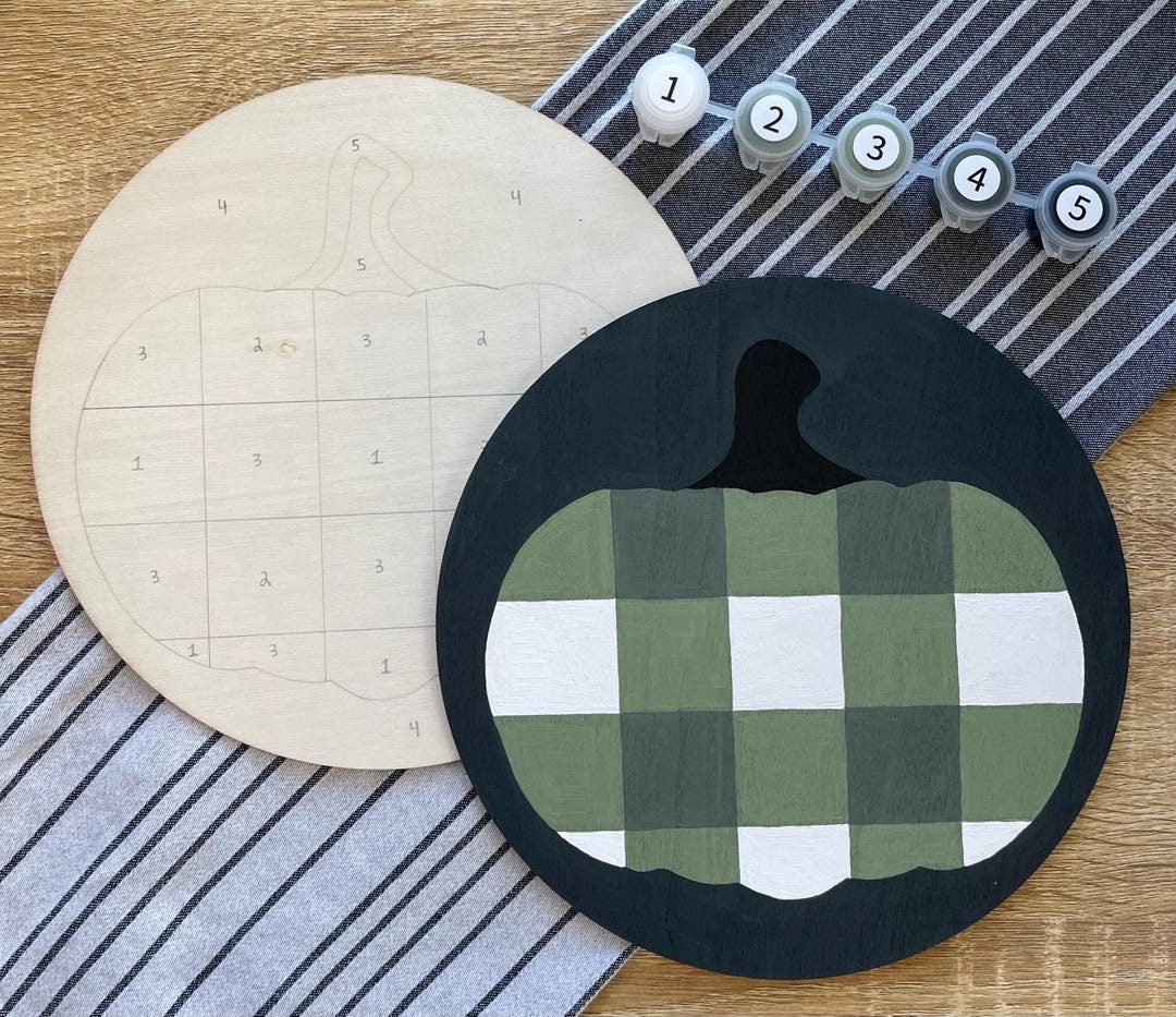 GOURD VIBES ONLY Wood Paint by Number Kit, Fall Decor, Gifts Ideas ...