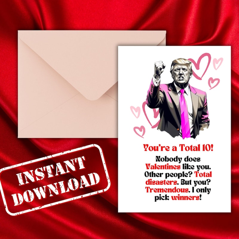 Trump Cards Valentine - Etsy