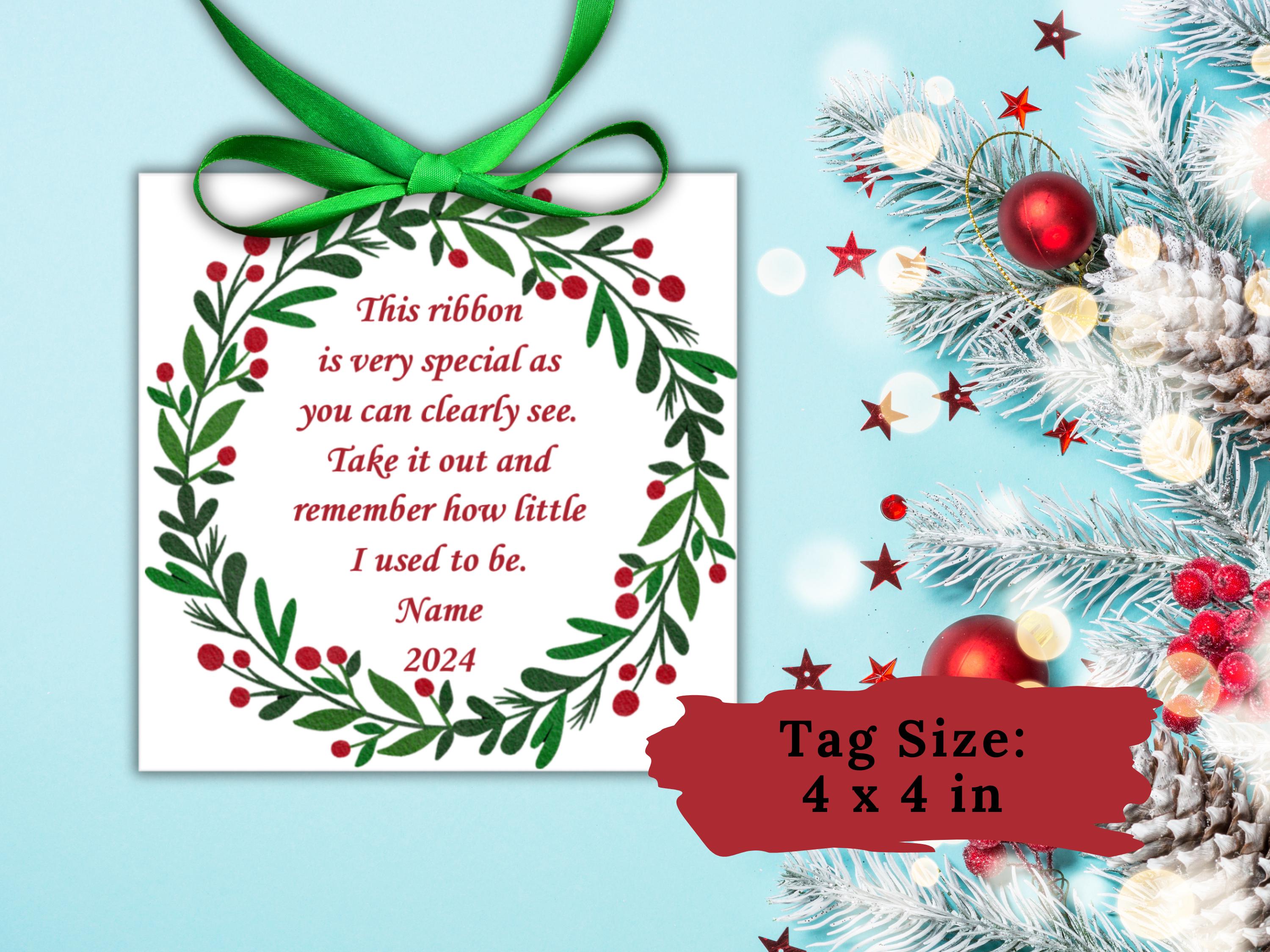 Editable Ribbon Tag,same Size as Me,ribbon Ornament, Classroom Mom ...
