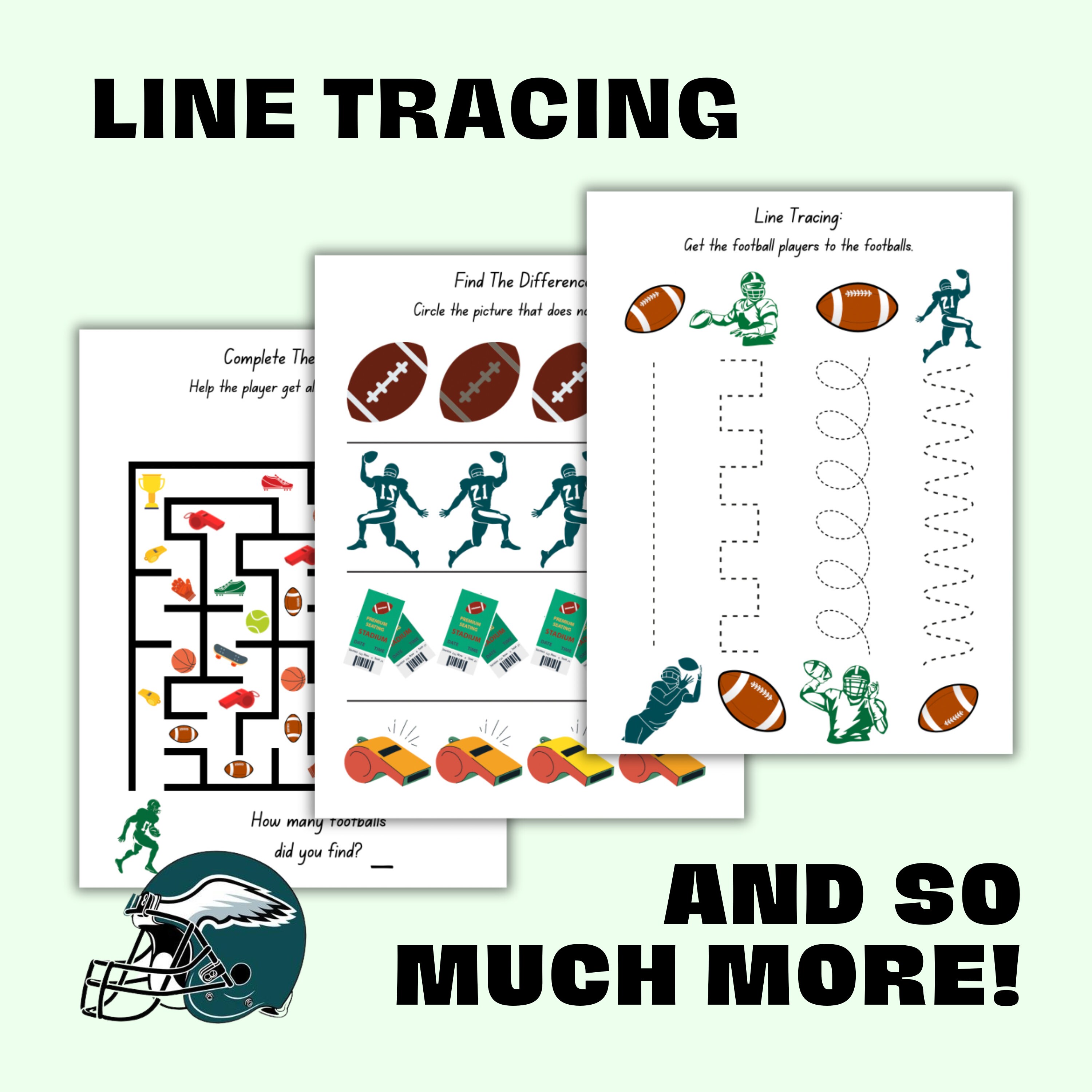 Eagles Learning Fun Workbook: 30 Pages of Math Reading and - Etsy