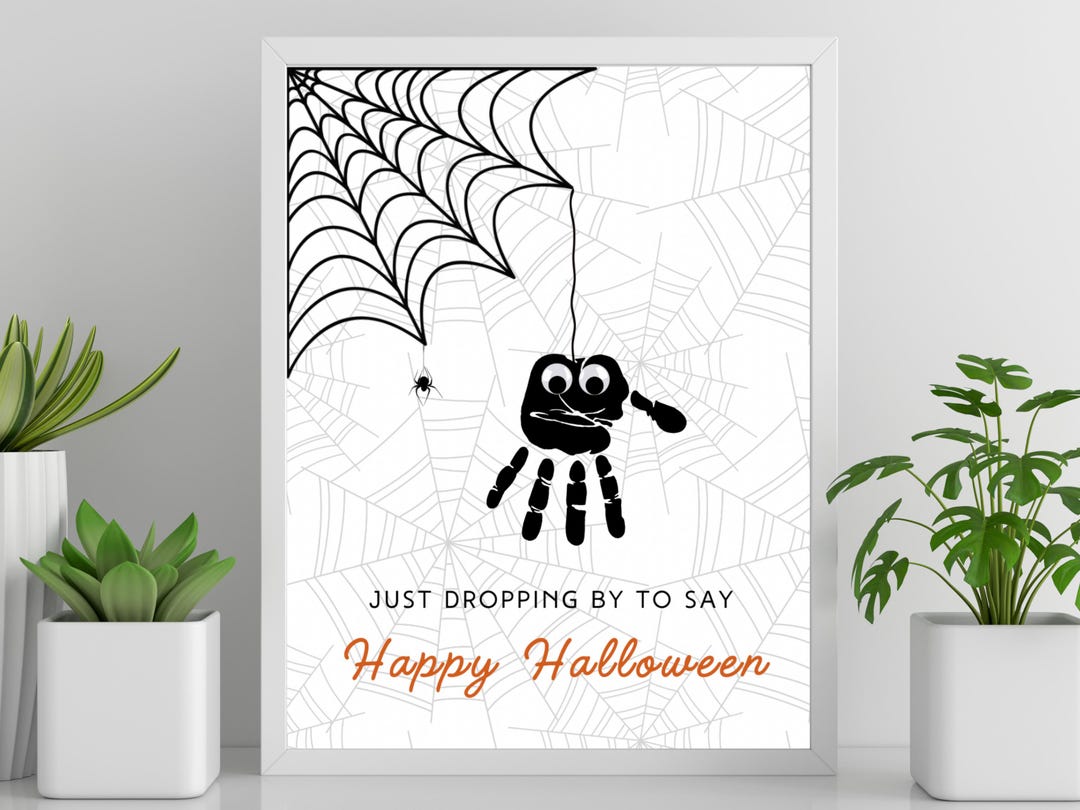 Spider Handprint Art Halloween Handprint Craft for Kids Handprint ...
