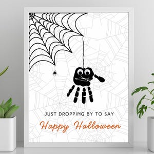 Spider Handprint Art Halloween Handprint Craft for Kids Handprint ...