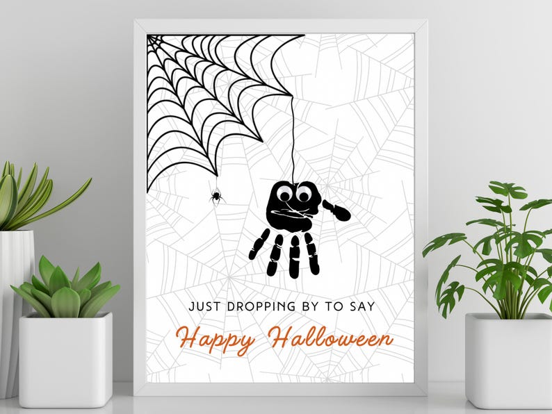 Spider Handprint Art Halloween Handprint Craft for Kids Handprint ...