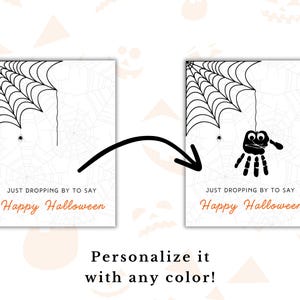 Spider Handprint Art Halloween Handprint Craft for Kids Handprint ...