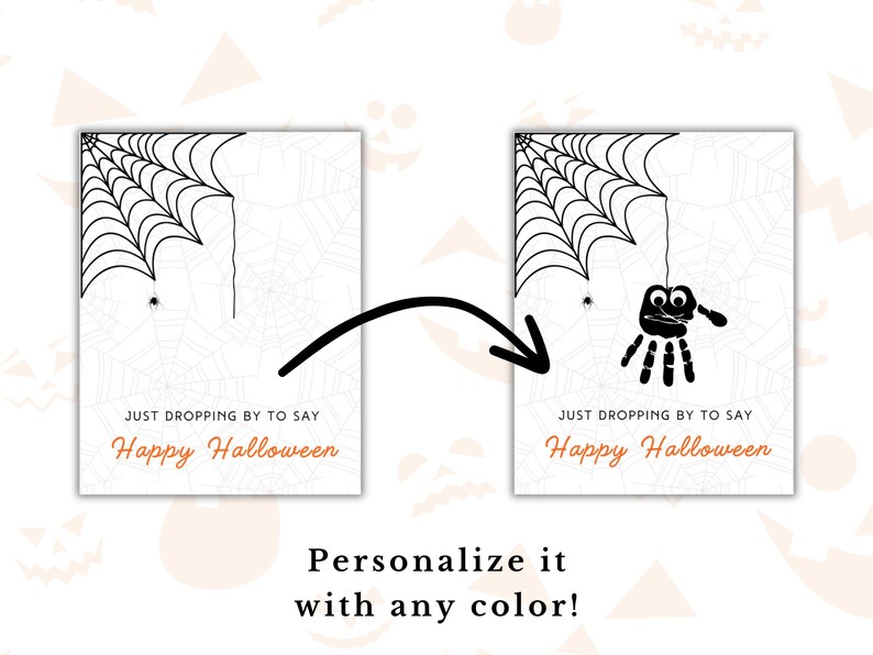 Spider Handprint Art Halloween Handprint Craft for Kids Handprint ...