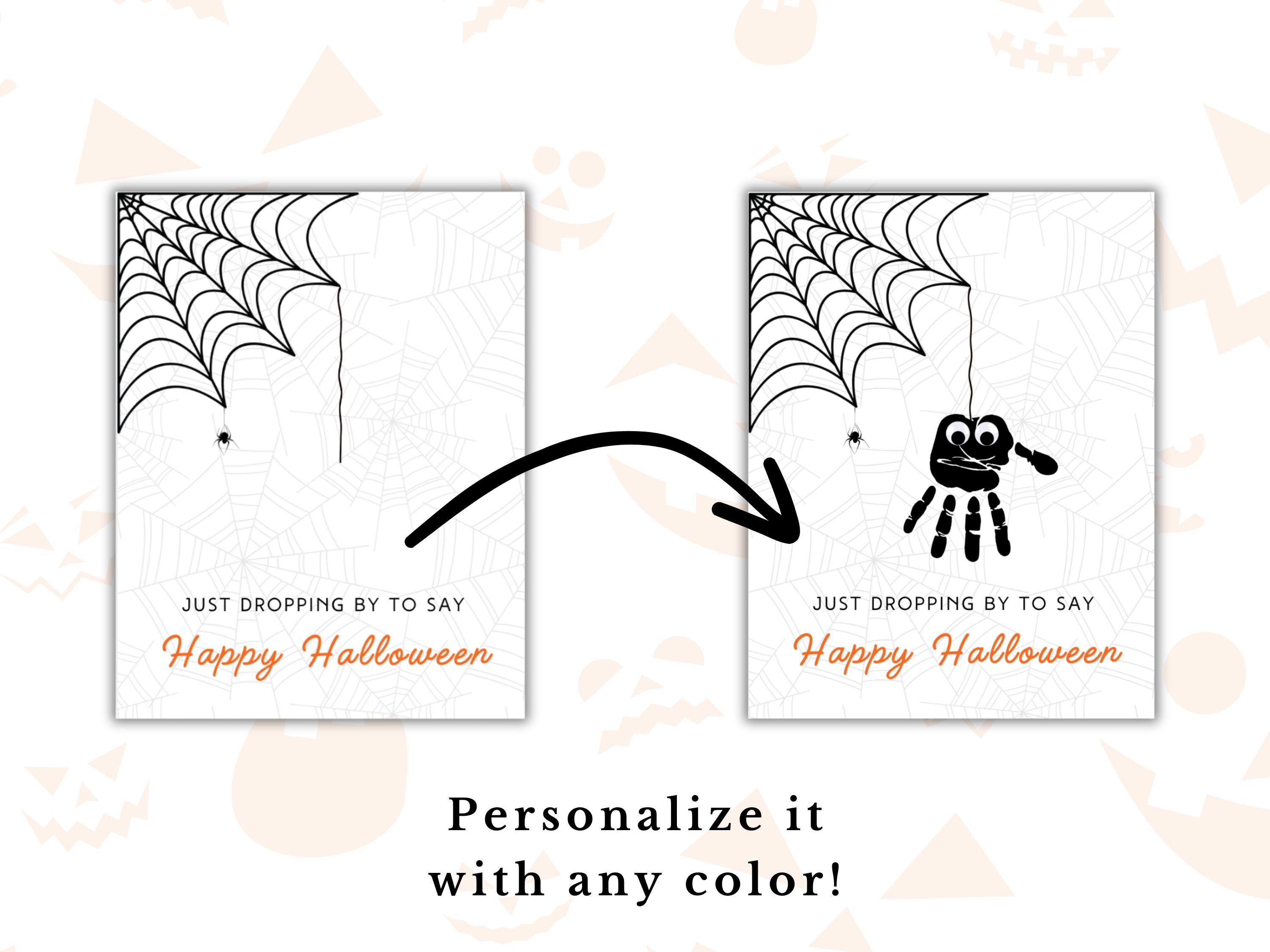 Spider Handprint Art Halloween Handprint Craft for Kids Handprint ...