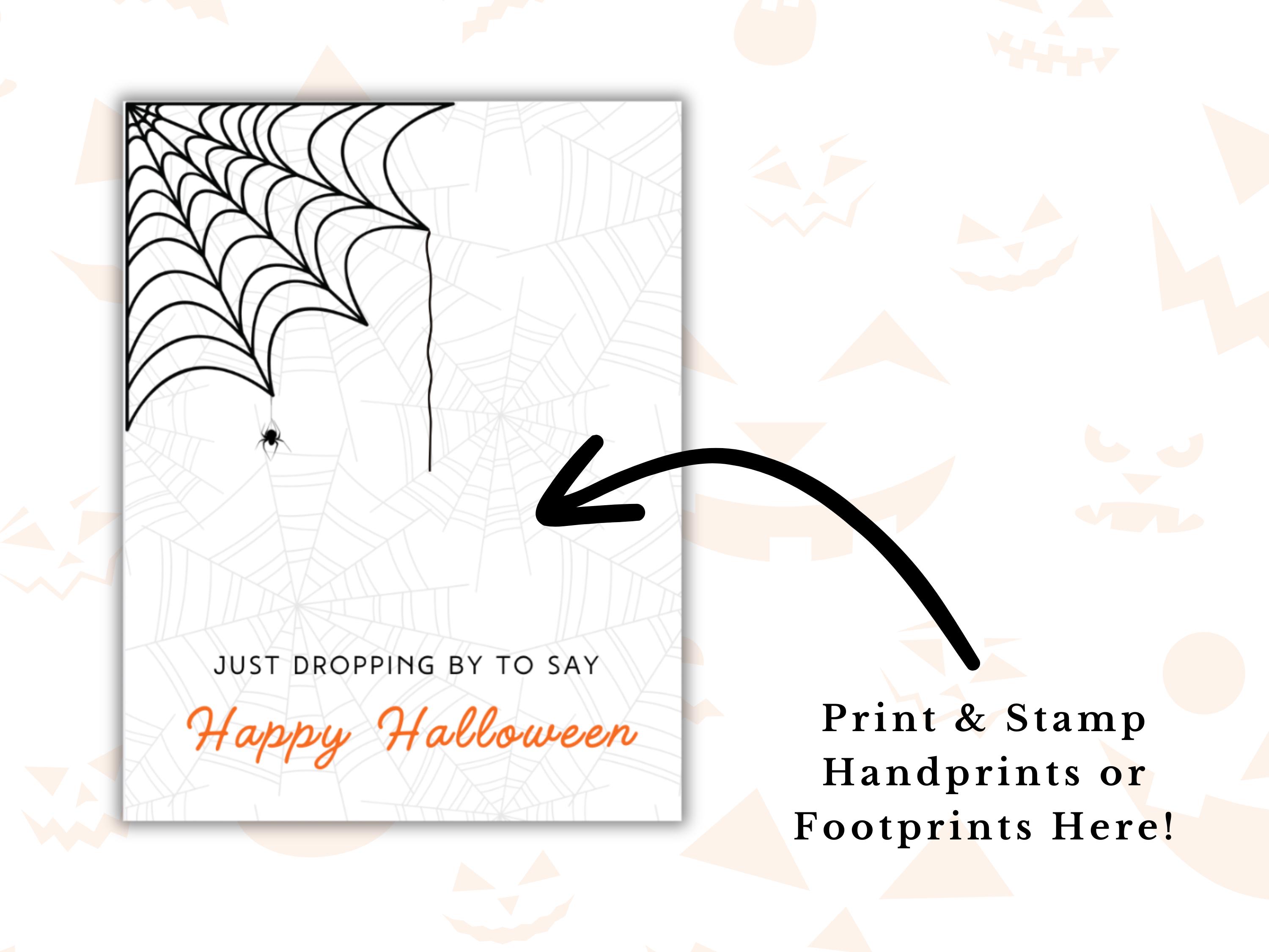 Spider Handprint Art Halloween Handprint Craft for Kids Handprint ...