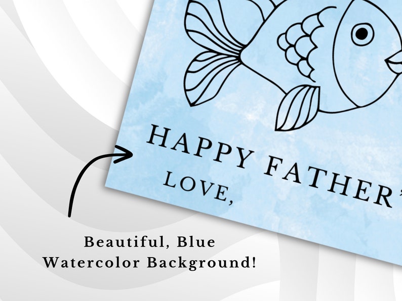 Fishing Card for Grandpa, Handprint Art Craft, Custom Birthday Fathers ...