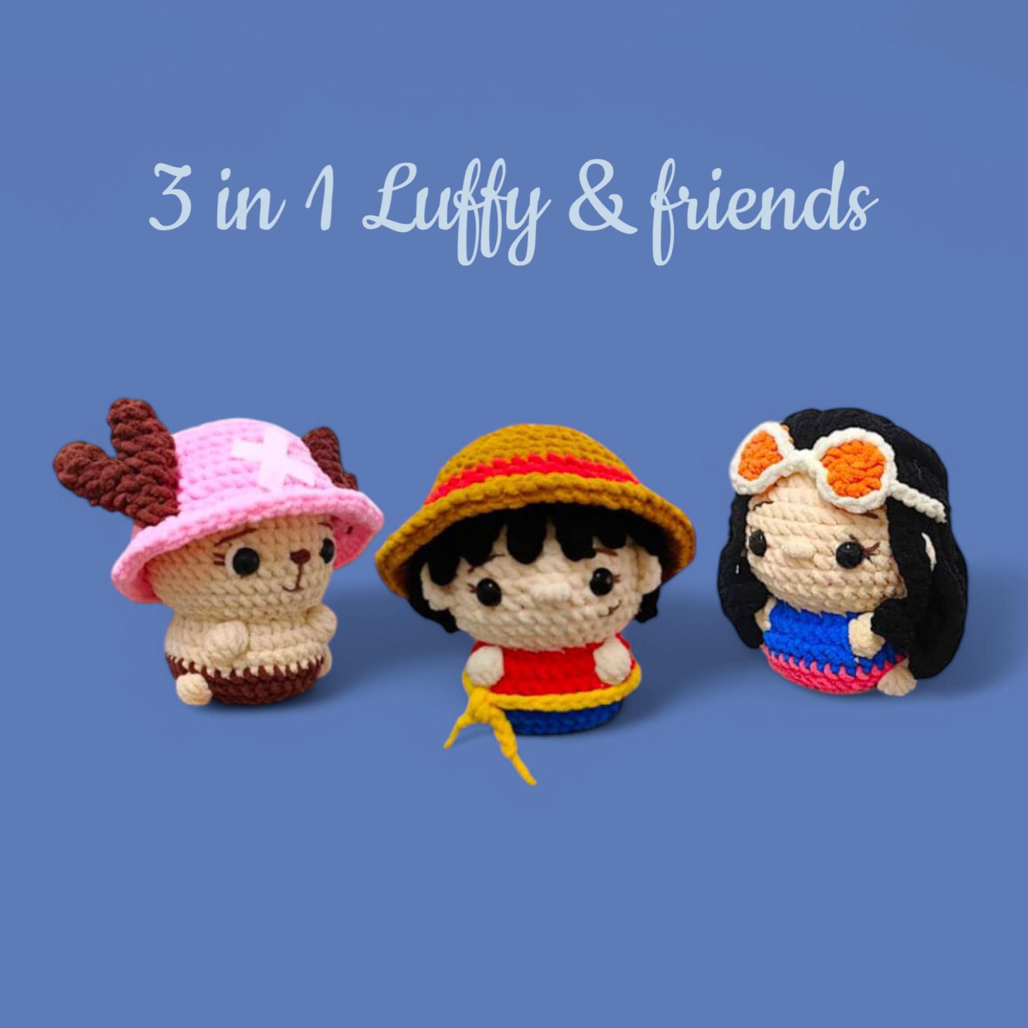 Easy Crochet Plushies / Low Sew Crochet Pattern / Luffy Crochet Pattern ...