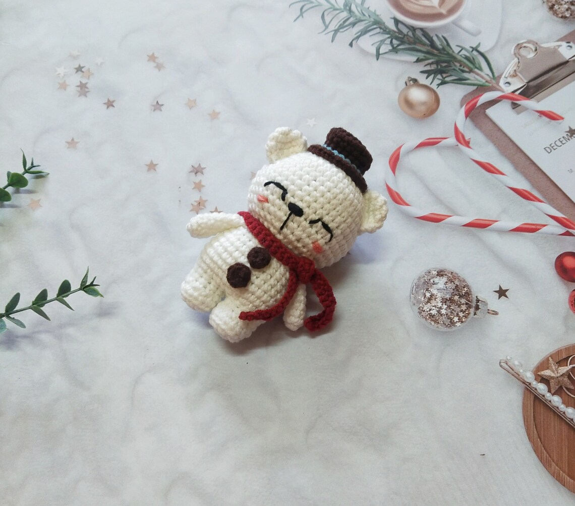 Teddy Crochet Pattern / Teddy Amigurumi Pattern / Snowman Crochet ...