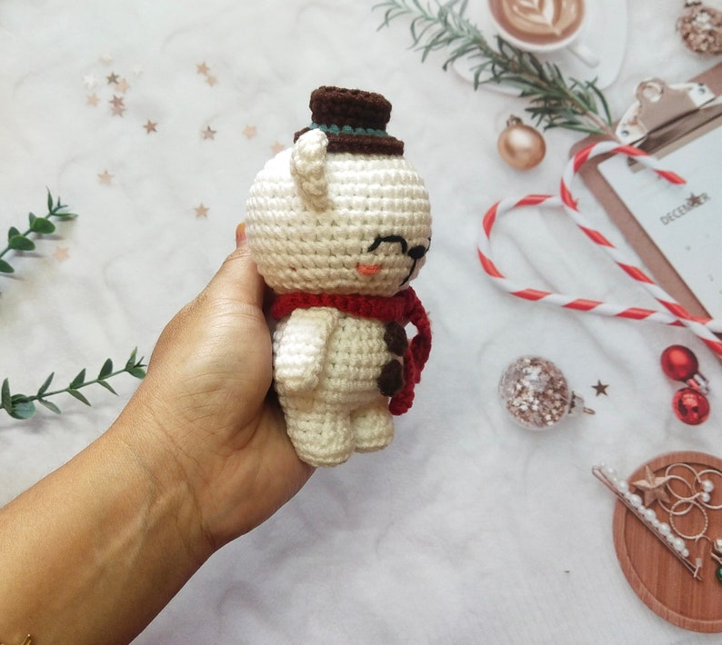 Teddy Crochet Pattern / Teddy Amigurumi Pattern / Snowman Crochet ...
