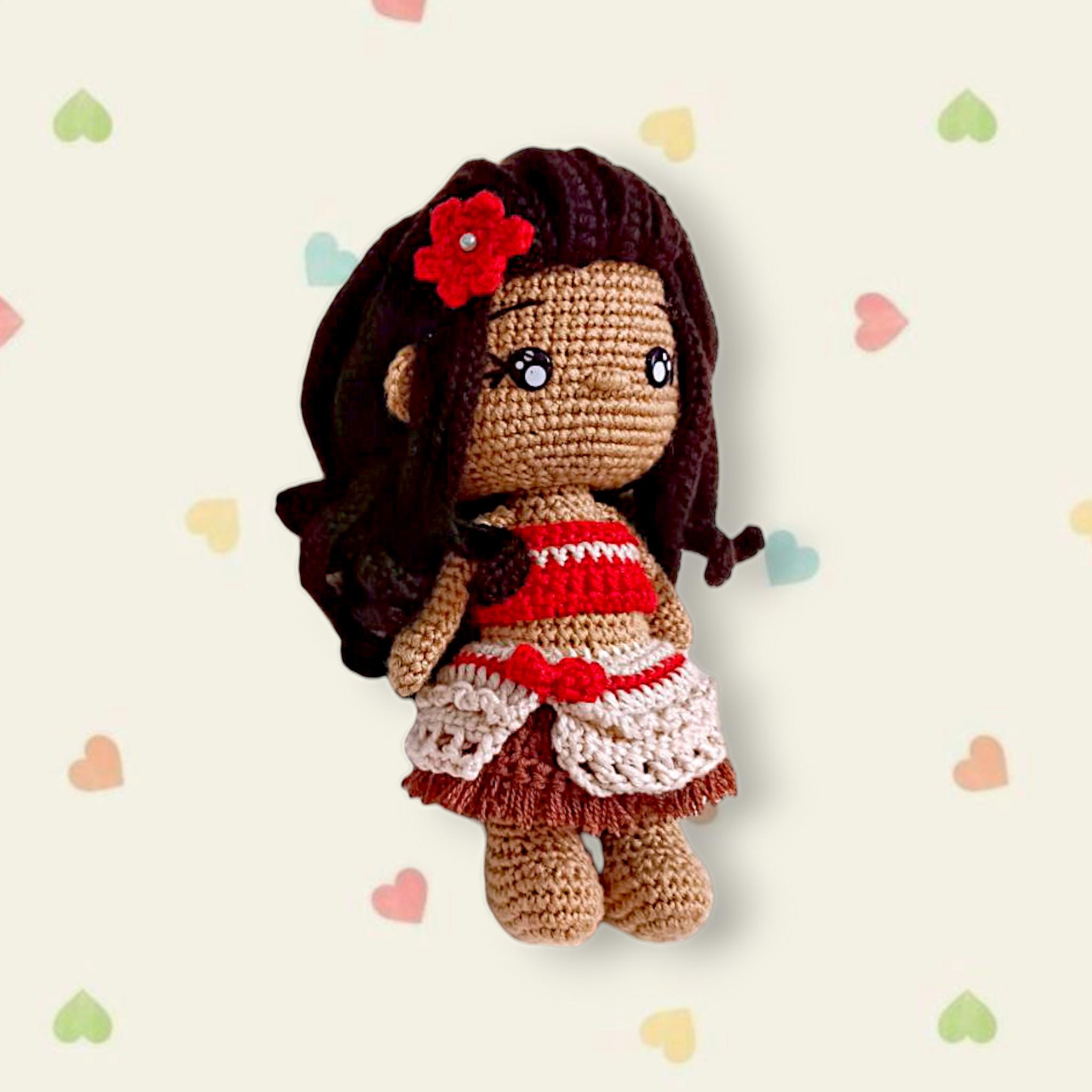 Crochet Doll Pattern / Moana Crochet Pattern/ Amigurumi Doll Pattern ...