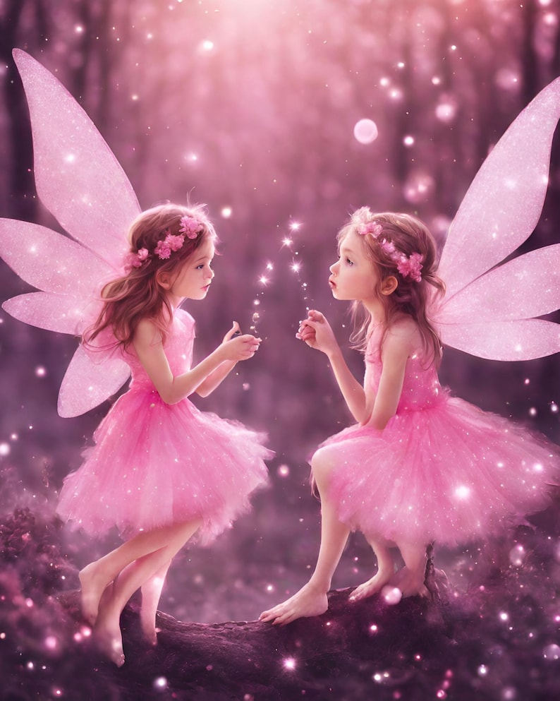 Pink Fairies, Friendly Fairies, Fairy Bedroom, Fairy Themed Wall Art ...