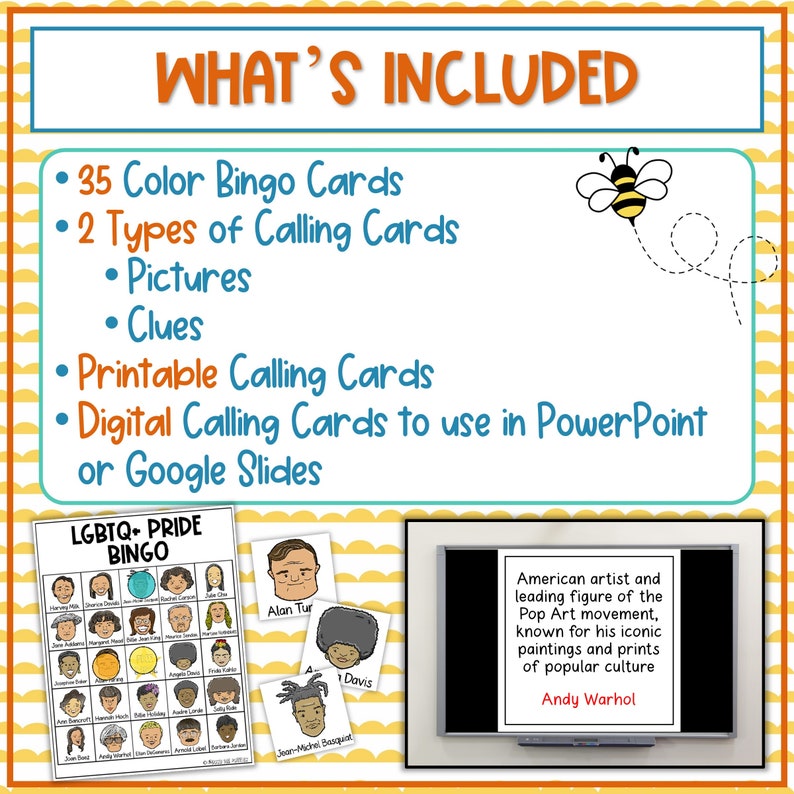 LGBTQ+ Pride Bingo Game - LGBT History Month - 35 Unique Cards ...