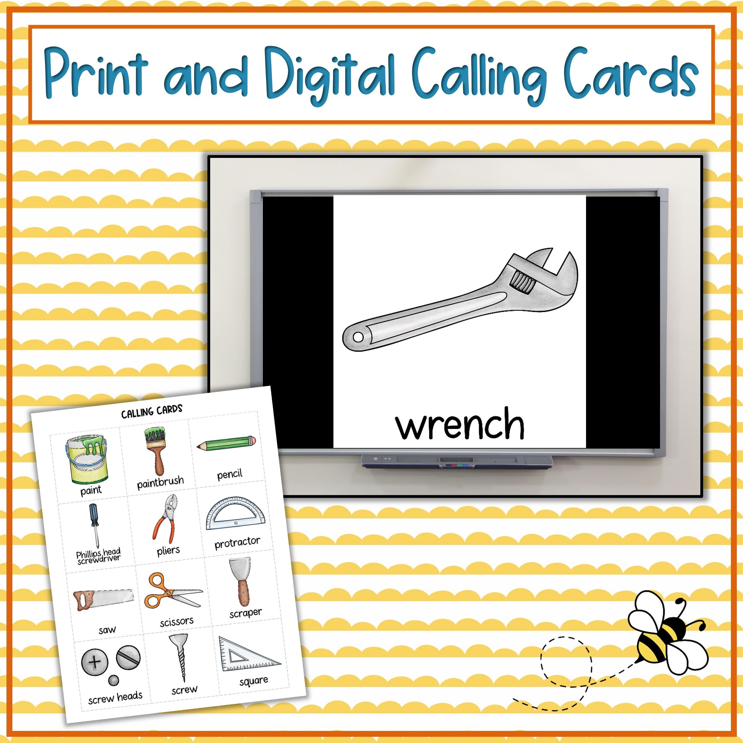 Toolbox Tools Bingo Game - 35 Unique Cards - Digital and Print Calling ...