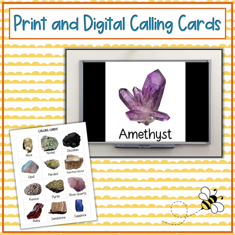 Rocks and Minerals Bingo Game - 35 Unique Cards - Digital and Print ...