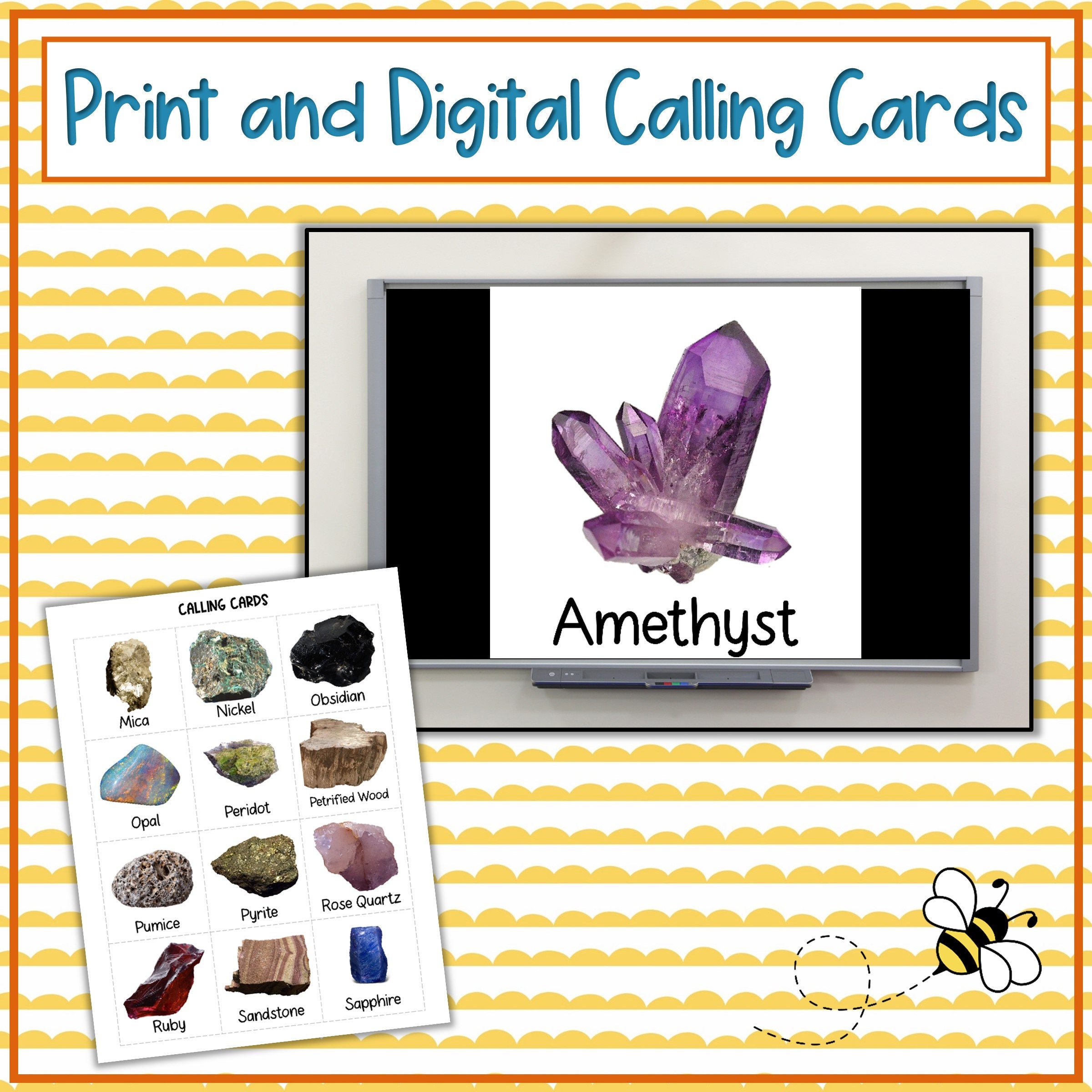 Rocks and Minerals Bingo Game - 35 Unique Cards - Digital and Print ...