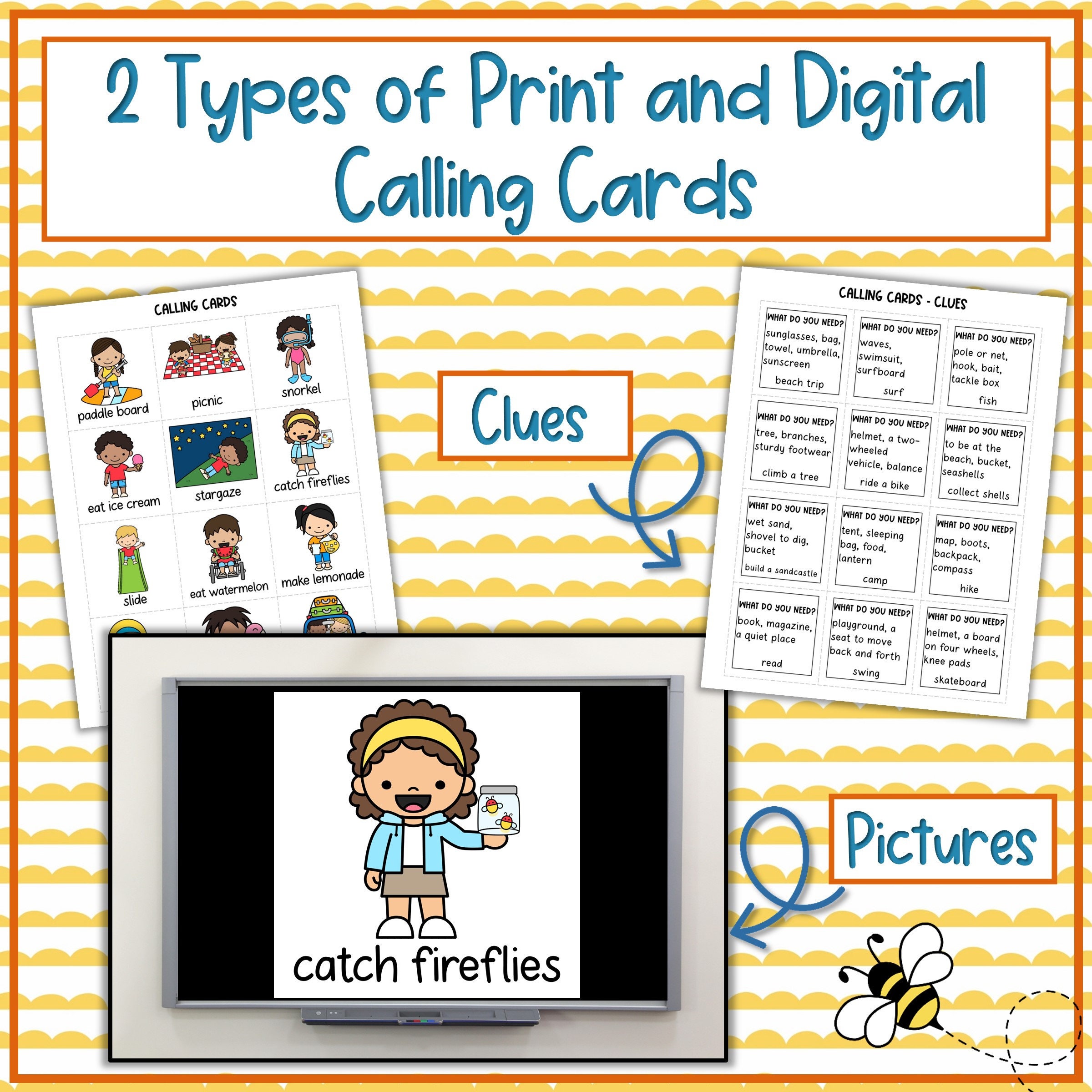 Summer Verbs Bingo Game - 35 Unique Cards - Differentiated Calling ...