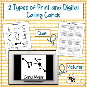 Astronomy Constellation Bingo Game - 35 Unique Cards, 2 Differentiated ...