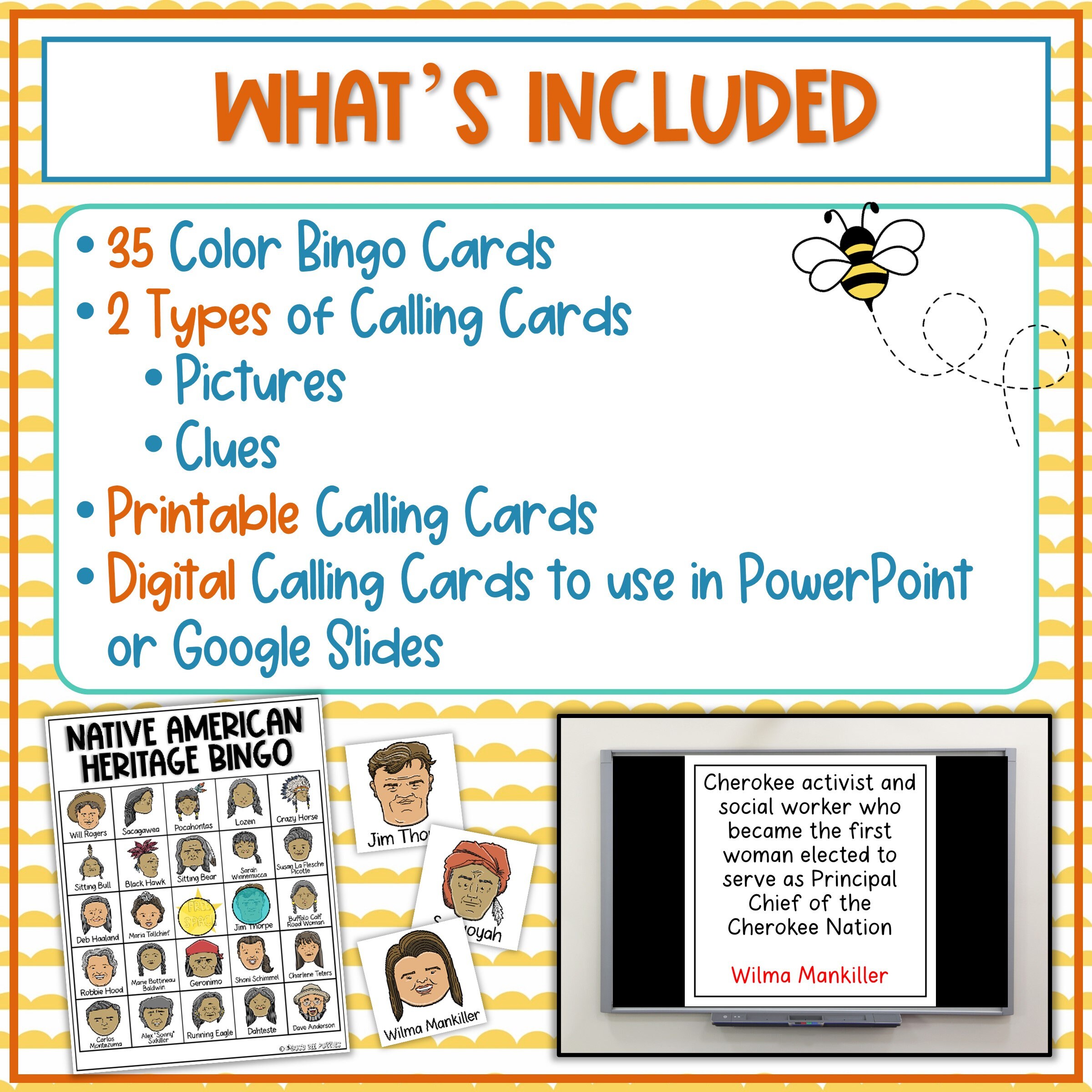 Native American Heritage Month Bingo Game - 35 Unique Cards, 2 ...