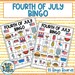 Summer Picnic Bingo Game 35 Unique Cards Digital and Print Calling ...