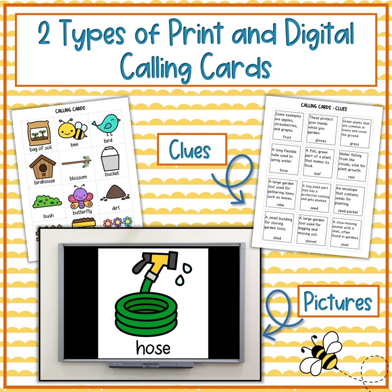 Spring Gardening Bingo Game - 35 Unique Cards - 2 Sets of ...