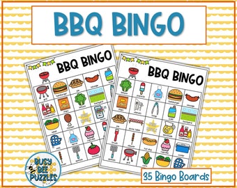 Summer Picnic Bingo Game - 35 Unique Cards - Digital and Print Calling ...