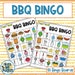 Summer Barbecue BBQ Bingo Game - 35 Unique Cards, Digital and Print ...