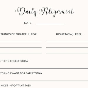 Printable Alignment Planner | Customizable Agenda, Goal Setting ...