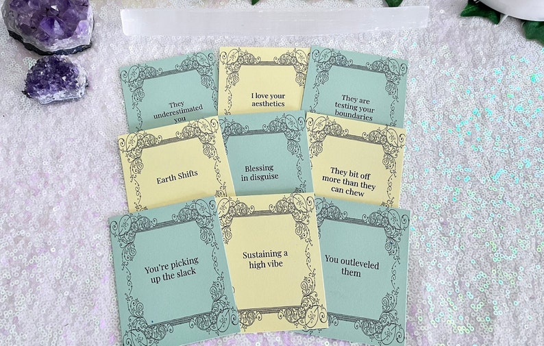 Oracle Deck Bundle | Printable Digital Tarot Deck | Emoji, Subconscious ...