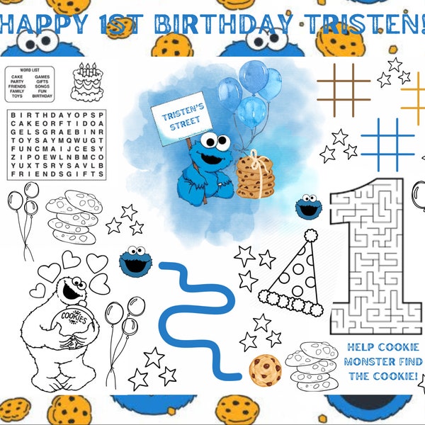 Cookie Monster Print - Etsy