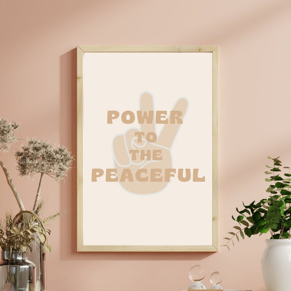 Power to Peaceful - Etsy