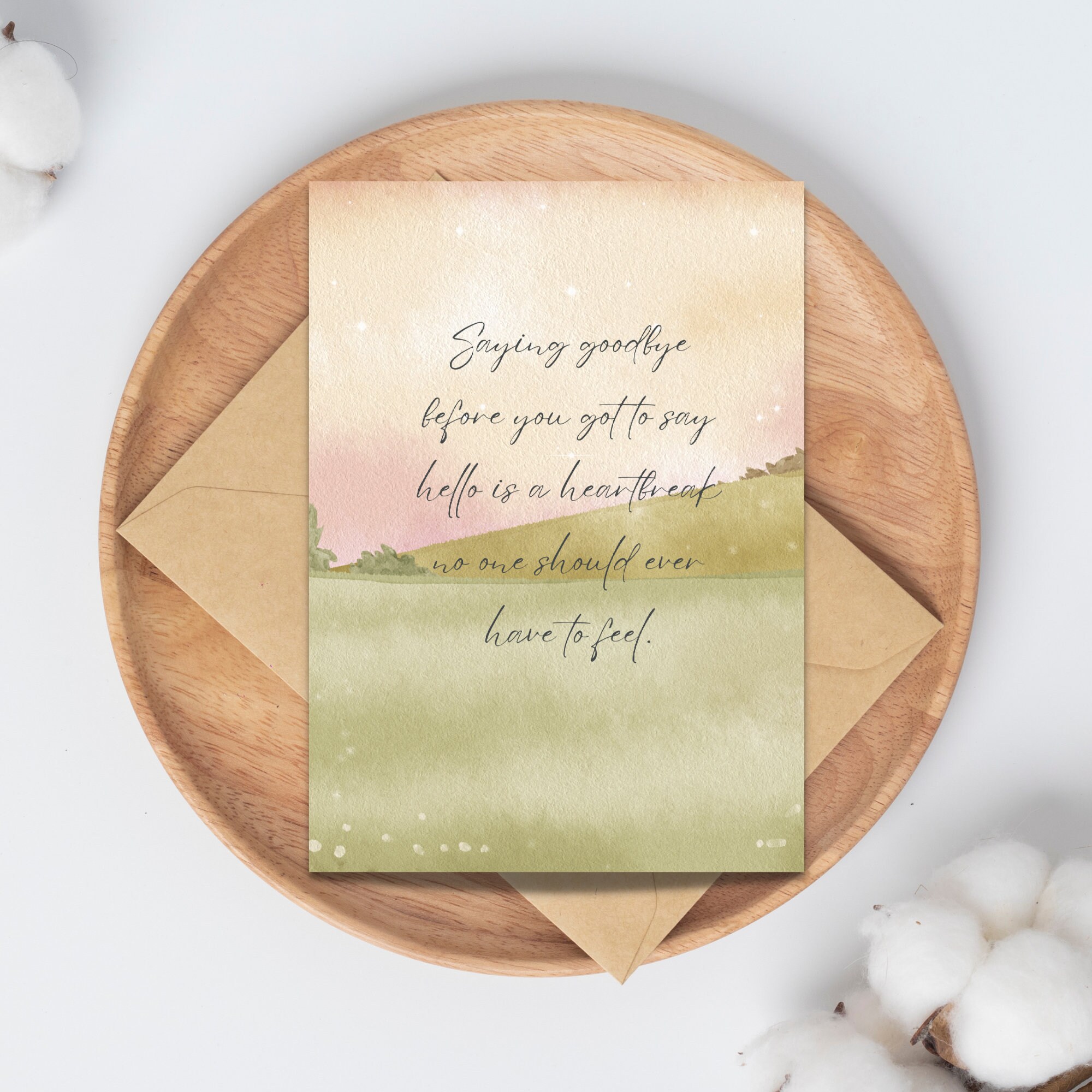 Mother's Day Sympathy Card, Miscarriage Loss of Child Printable ...