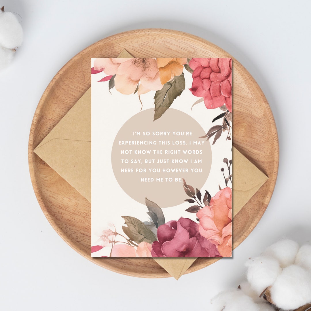 Printable Sympathy Card Loss of Mother, Loss of Child Card Mother's Day ...