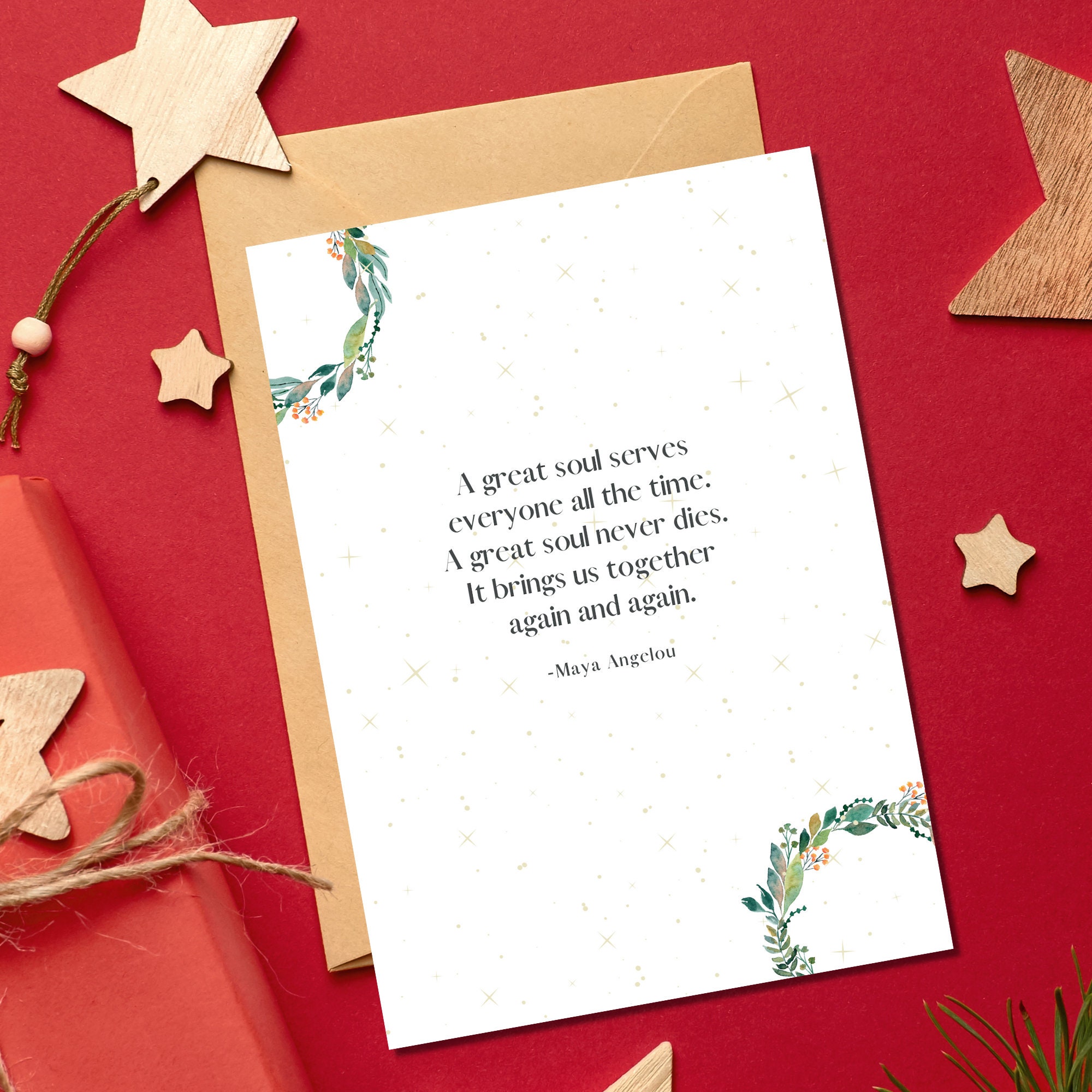 Printable Sympathy Card, A Great Soul Never Dies, Grieving Friend ...