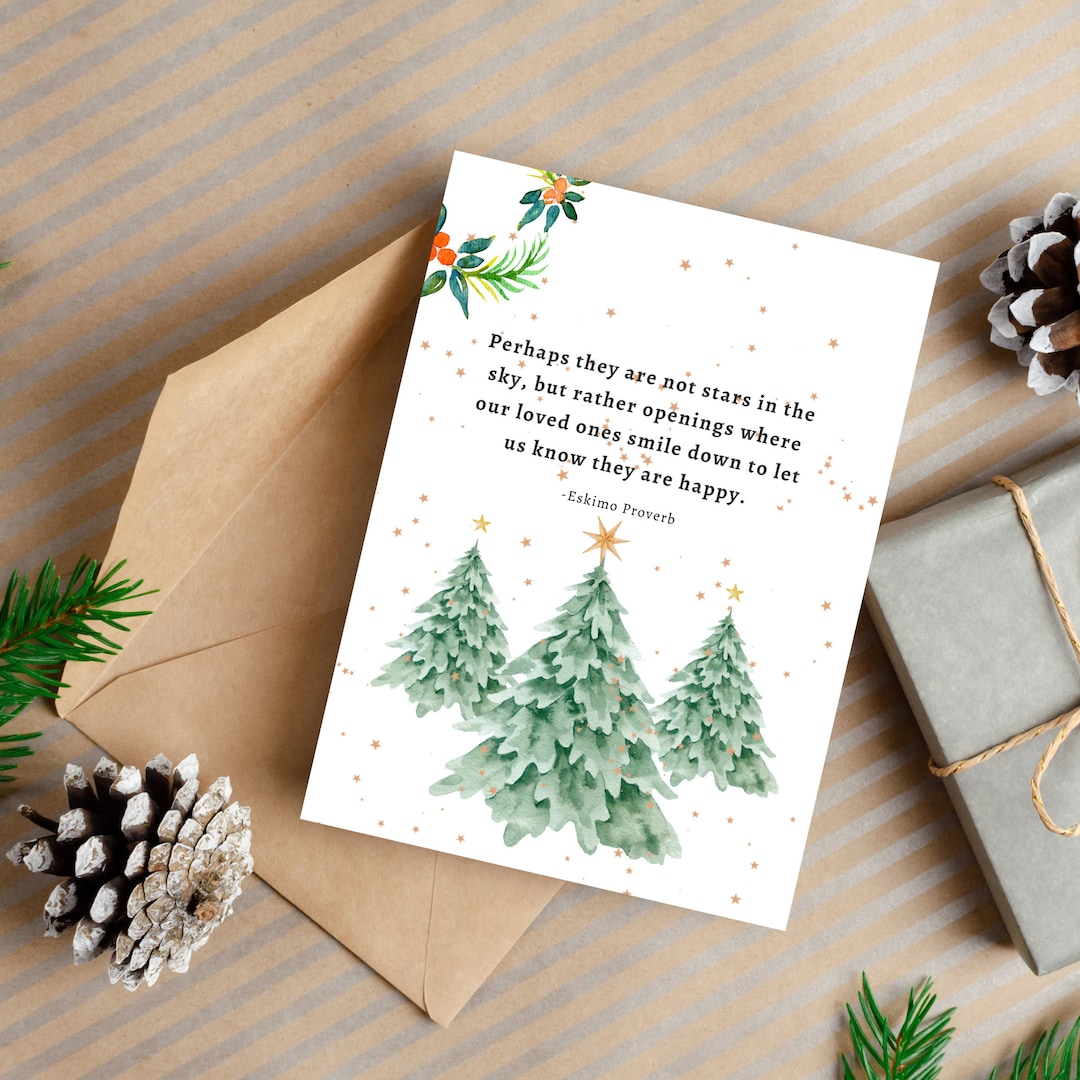 Printable Eskimo Proverb Sympathy Card, Grieving Friend Holiday Gift ...