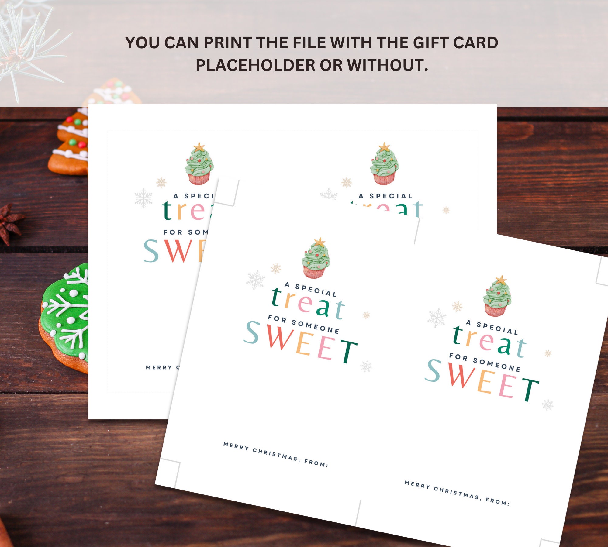 Holiday Gift Card Holder, Printable Gift Card BUNDLE, Gift Certificates ...